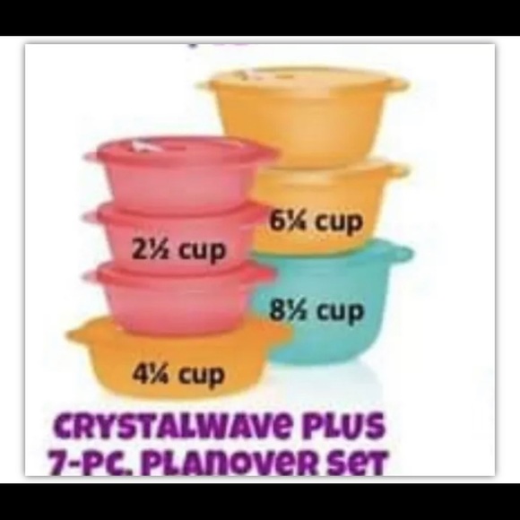 Tupperware | Kitchen | Crystalware Set 7 Pieces | Poshmark